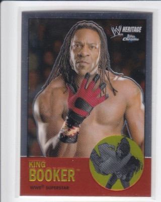 KING BOOKER T ( Vintage 2007 WWE *TOPPS HERITAGE II CHROME* Card #31 ...