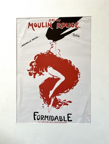 Affichette Recto Verso Moulin Rouge Spectacle "Formidable" par René ...