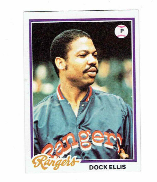 Dock Ellis Texas Rangers Pitcher #209 Topps 1978 #Baseball Card | eBay