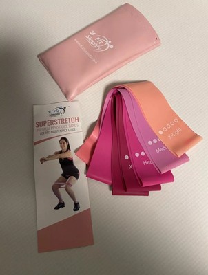 Fit Simply - Resistance Loop Bands - Set Of 5 - Pink | eBay