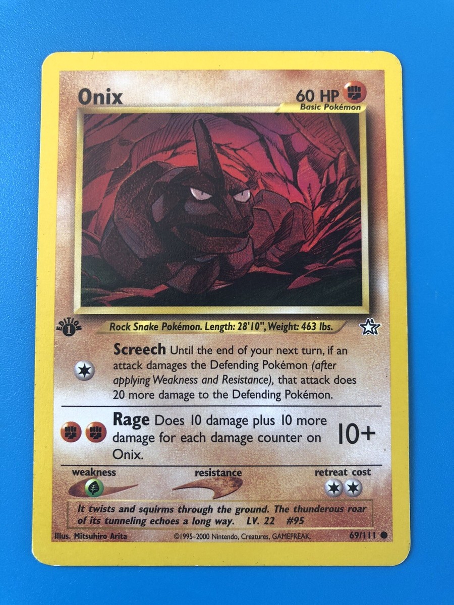 Cartao Pokemon Onix Original Onix Pokemon Cards