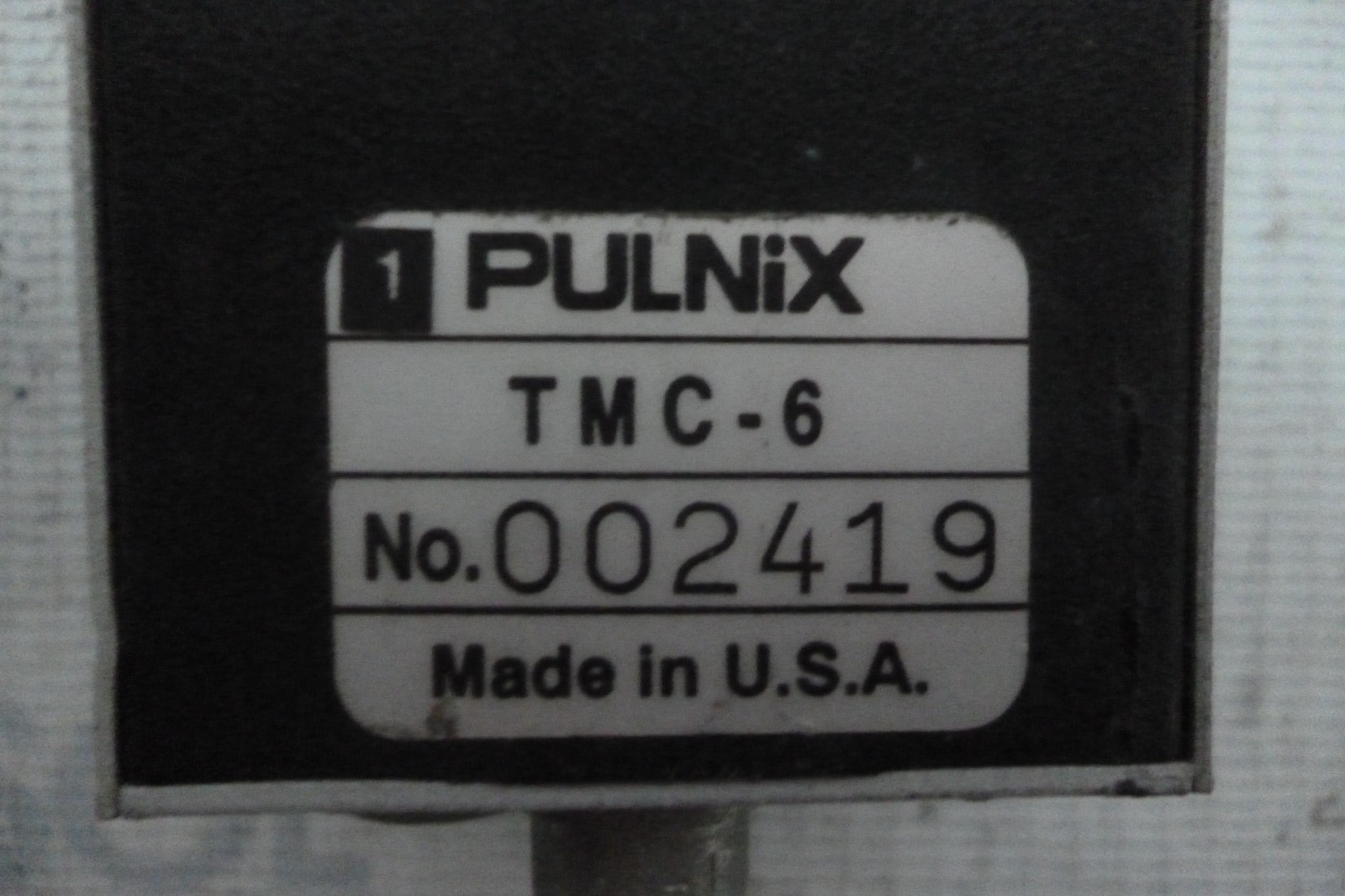 Pulnix TMC-6 HIGH RESOLUTION CCD COLOR CAMERA TMC6 for sale online | eBay