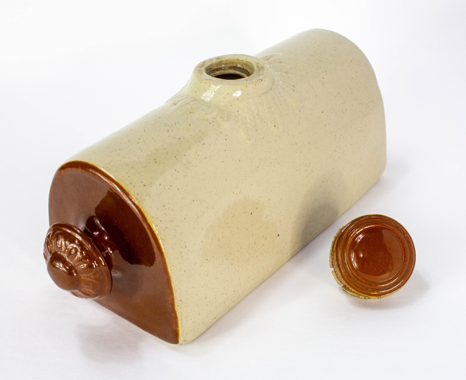 Bourne Denby England Antique Stoneware Hot Water Muff Foot Warmer | eBay