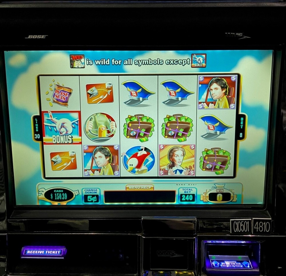 WMS Blue Bird 2 "AIRPLANE!" Video Slot Machine | eBay