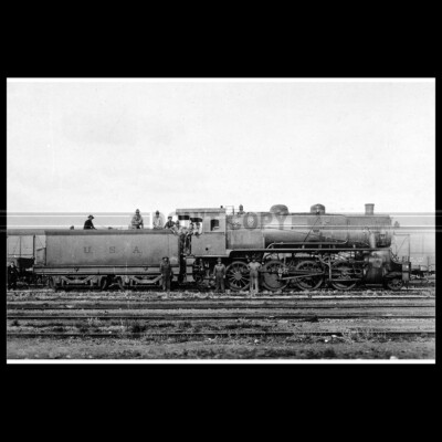 Photo T.000808 LOCOMOTIVE US TRANSPORTATION CORPS PULLMAN CAMP WW1 ...