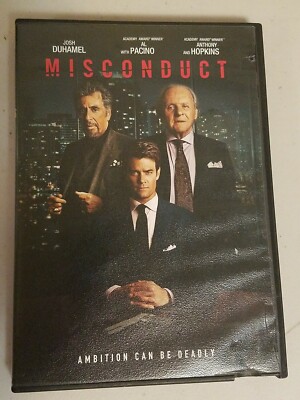 Misconduct (DVD, 2016) Josh Duhamel, Al Pacino, Anthony Hopkins ...