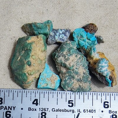 Natural Royston Old Southwest Turquoise Rough Stone Gem 55 Gram Lot 36 ...