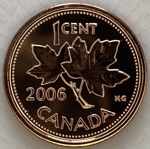 2006 LOGO CANADA 1 CENT STEEL PROOF LIKE MAGNETIC PENNY COIN | eBay
