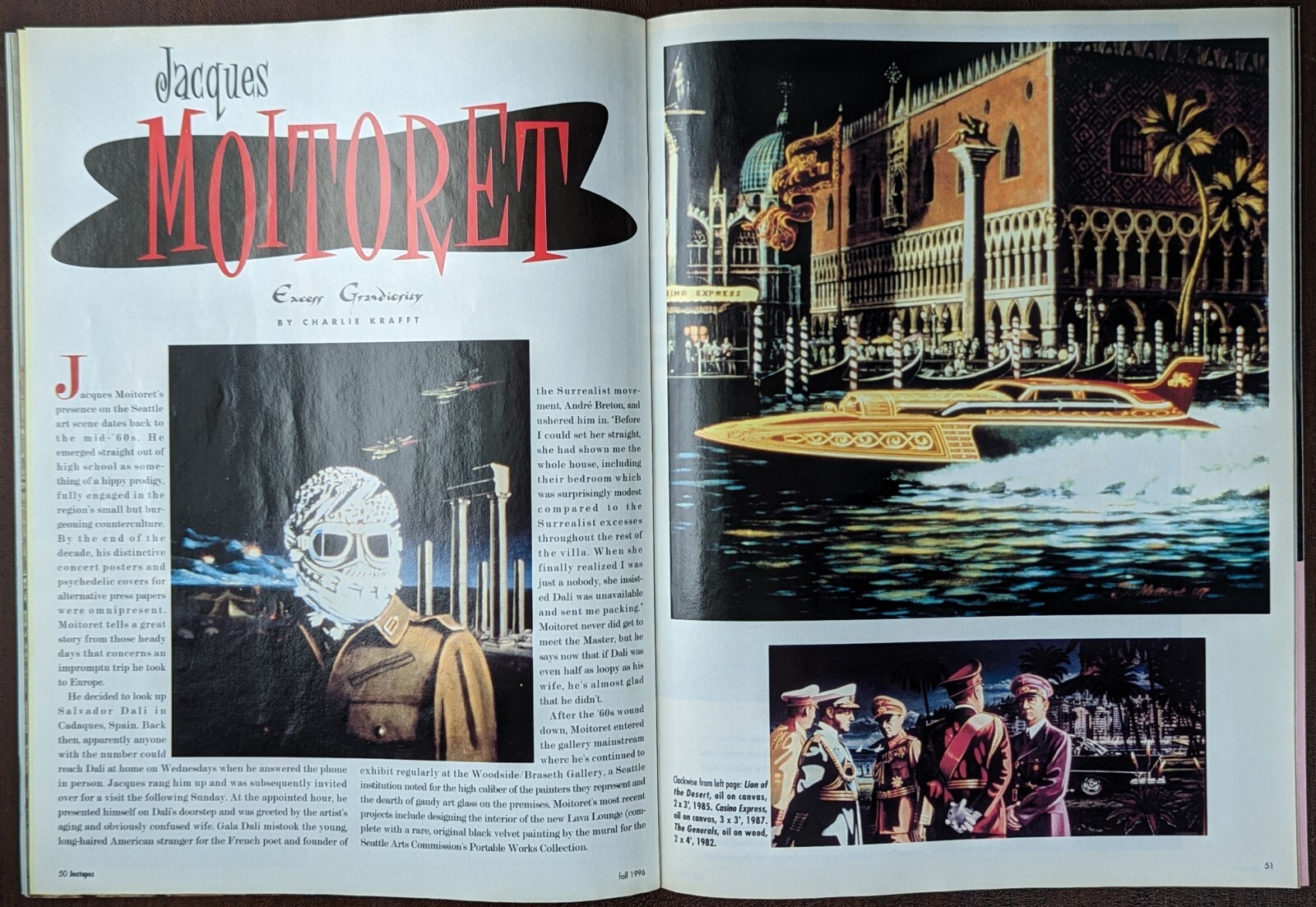 Juxtapoz Magazine #8 - Fall, 1996 - Todd Schorr, Foulkes, Birk ...
