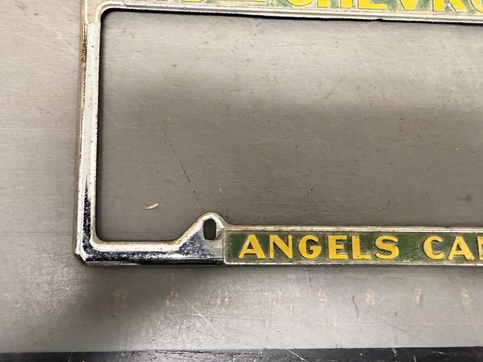 49er Chevrolet Angels Camp CA Vintage Metal Dealer License Plate Frame ...