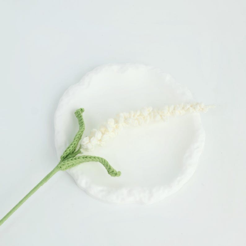 Handmade Crochet Lavender Stem Yarn Lavender Flower Décor Gift for Her ...