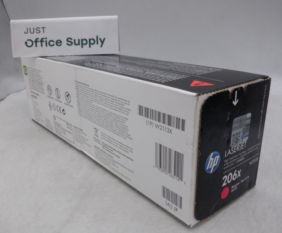 Genuine HP 206X Magenta W2113X High Yield Toner Cartridge Free Shipping ...