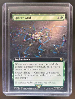2025 Magic MTG Commander Final Fantasy Sphere Grid Extended Alt Art ...