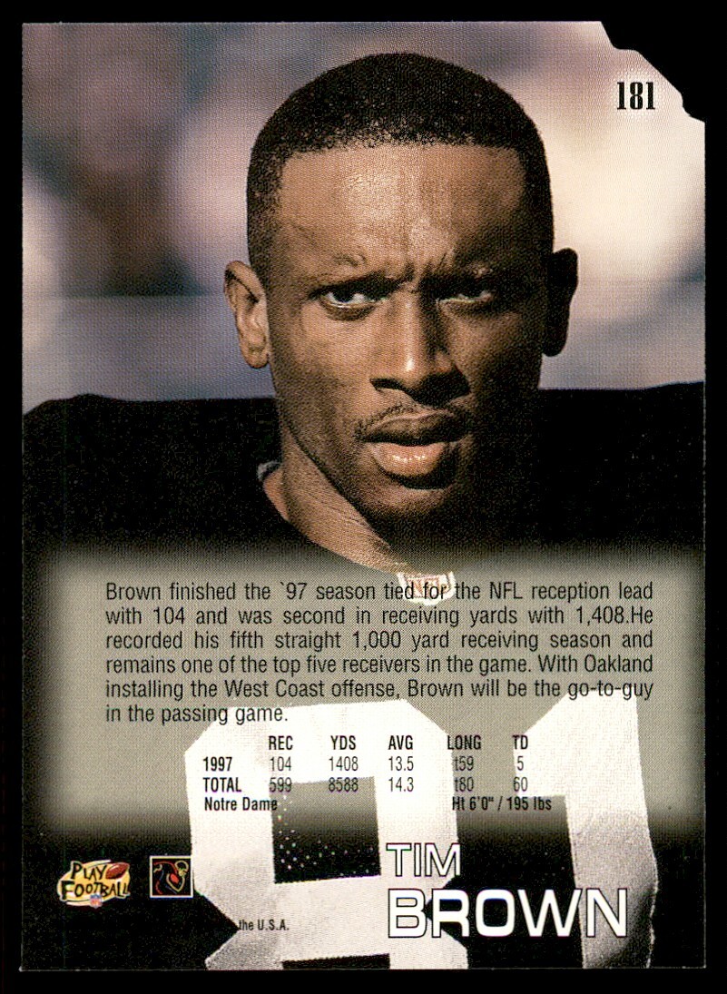 1998 Playoff Absolute Retail - #181 Tim Brown for sale online | eBay