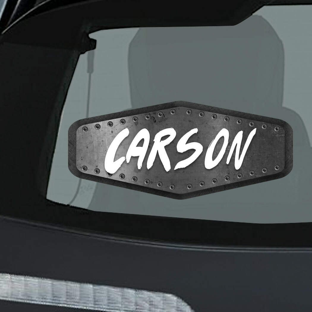 Carson Male Name Sticker Decal 3.5x8 inc | eBay