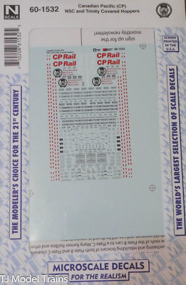 Microscale Decal N #60-1532 Candian Pacific NSC and Trinity Covered ...
