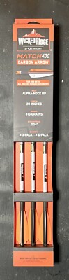 Wicked Ridge By Ten Point Match 400 20 Inch Carbon Arrows .004 6 Pack ...