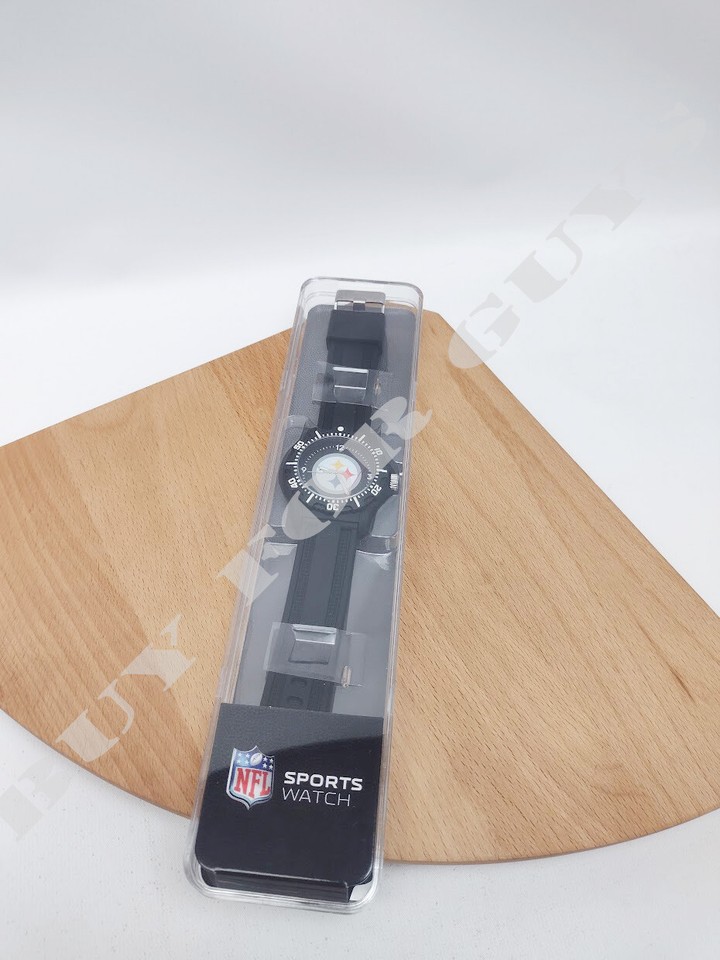 Men's Black NFL Football Watch - Pick Your Team - Model Three - Free ...