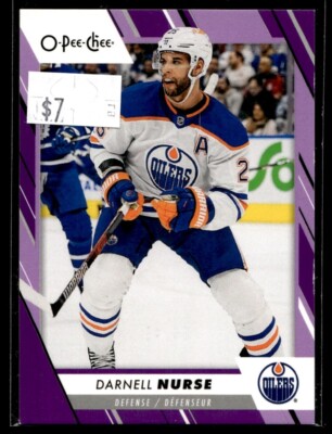 2023-24 O-Pee-Chee Purple Border Darnell Nurse 09/49 Edmonton Oilers ...