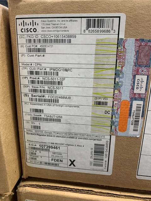 Cisco NCS 5000 Series 32x40GE Mode Router (NCS-5011-32F) for sale ...