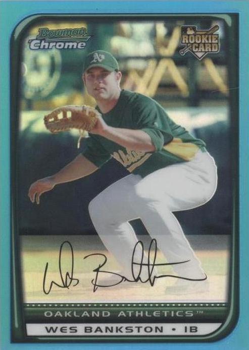2008 Bowman Draft Picks & Prospects - Wes Bankston #BDP8 Chrome Blue ...