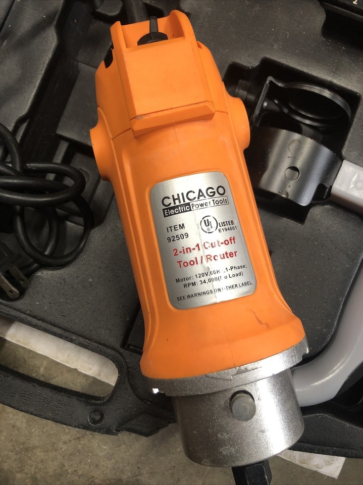 Chicago Electric Power Tools 1 3/4 HP Plunge Router with Brake Model ...