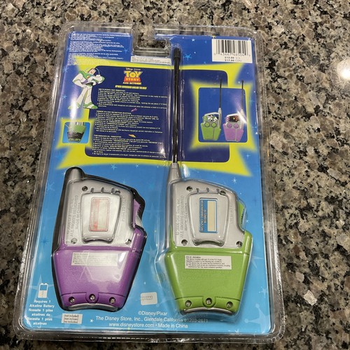 Vintage Toy Story Buzz Lightyear Walkie Talkies SEALED Disney Store ...