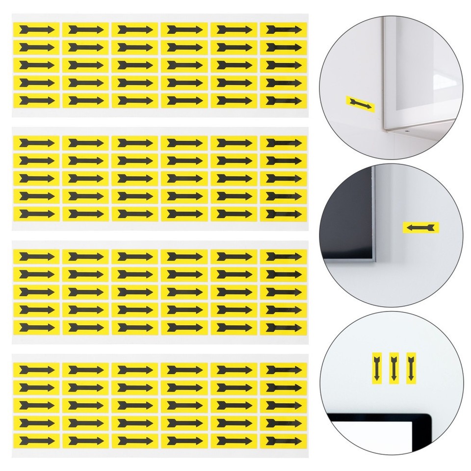 5 Sheets Indicator Tags Arrows Sticker Indicating Stickers Decal | eBay ...