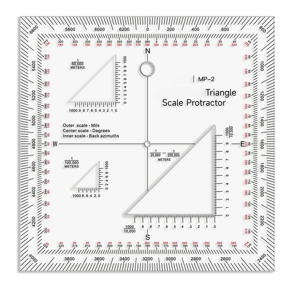 Innovative Mapping Aid Flexible Protractor with Multiple Scales ...
