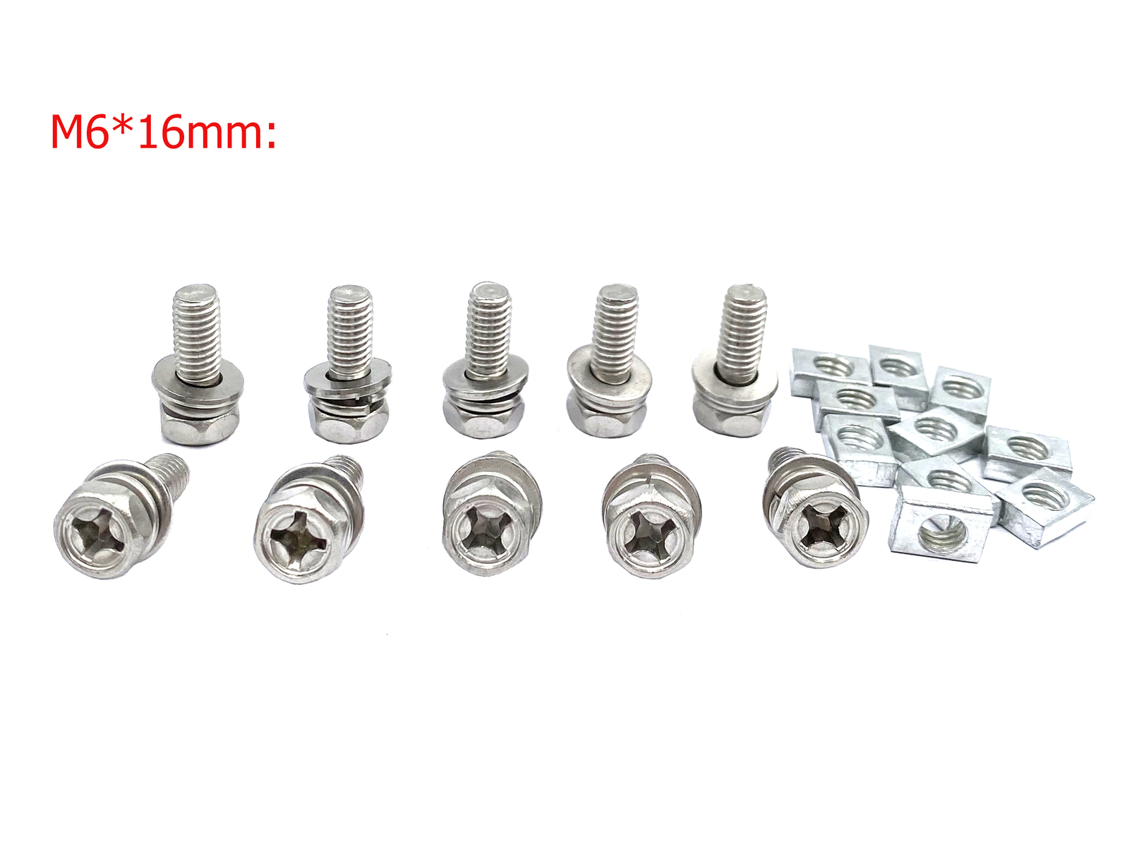 32Pcs Motorcycle Battery Terminal Nuts and Bolt Kit M6 x 10/12/16/20/25 ...