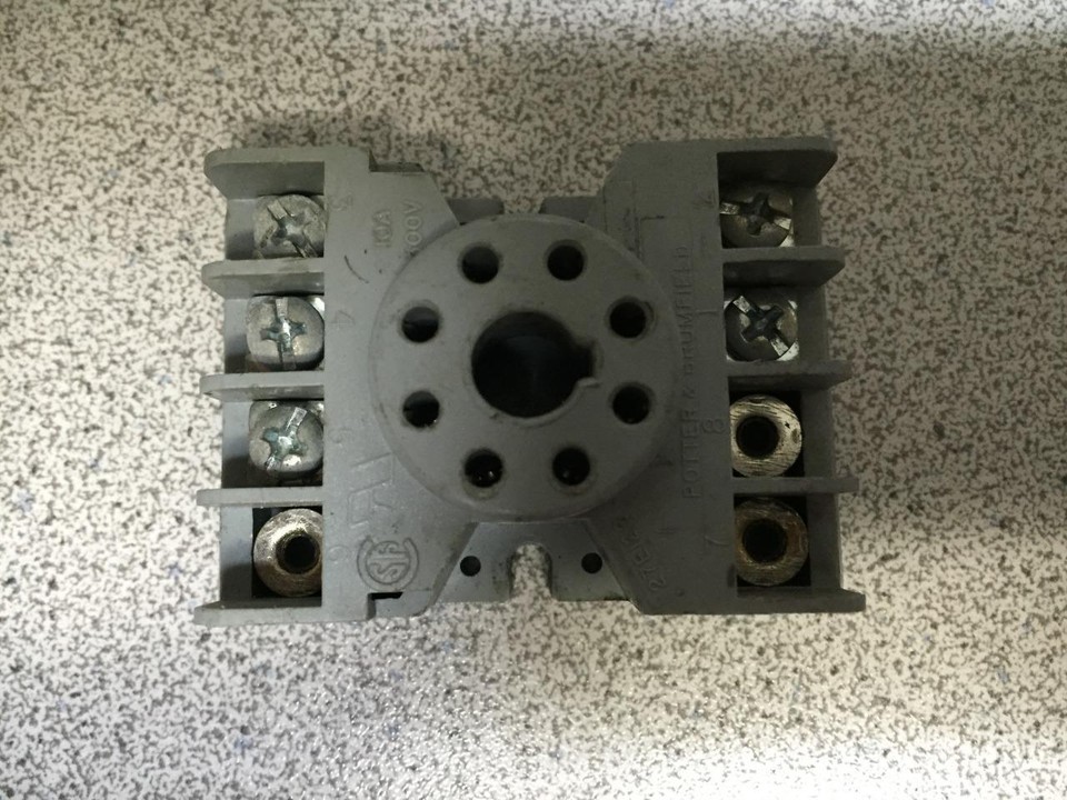 POTTER & BRUMFIELD 27E122 8PIN RELAY SOCKET 10A 300V NEW QUANTITY!! | eBay