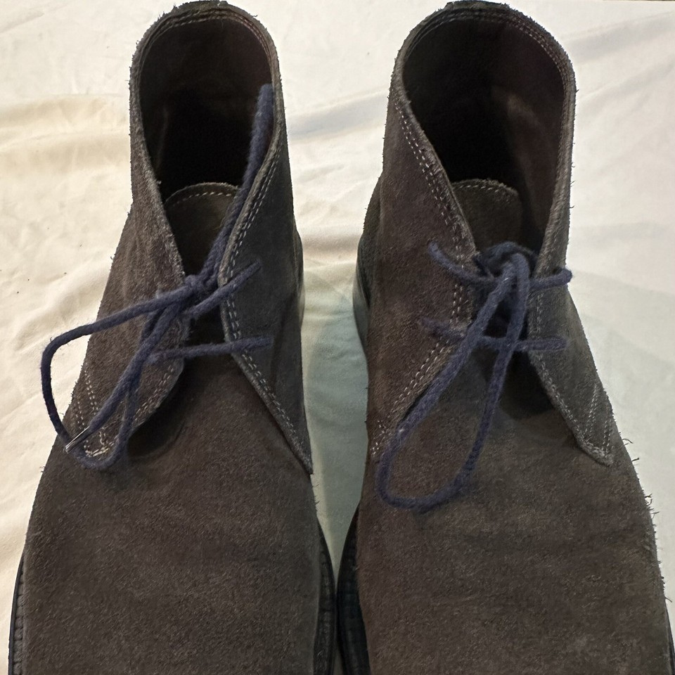 To Boot New York Adam Derrick Men’s Gray Suede Derby Chukka Boot Lace ...