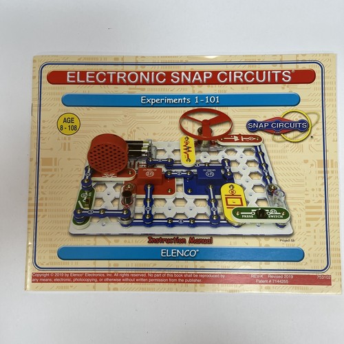 Elenco Electronic Snap Circuits Instruction Manual Projects 1-101 | eBay