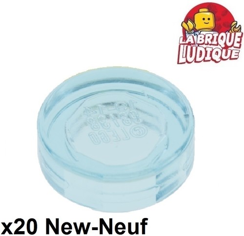 Lego 20X Round Tile Smooth 1X1 Light Blue 98138 NEW | eBay