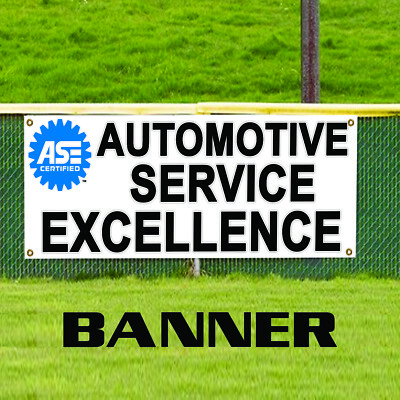 ASE Automotive Service Excellence Vinyl Banner Shop Garage Advertising ...