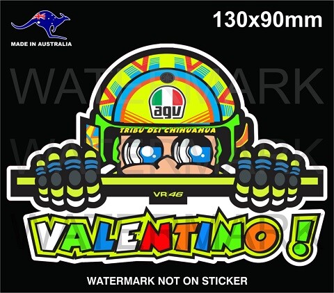 Valentino Rossi Sticker 46 MOTO GP Superbike Grand Prix | eBay