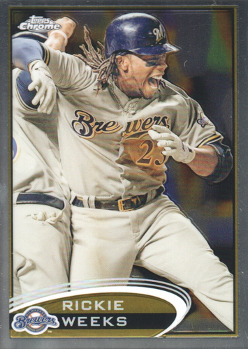 2012 Topps Chrome Milwaukee Brewers Baseball Card #147 Rickie Weeks | eBay