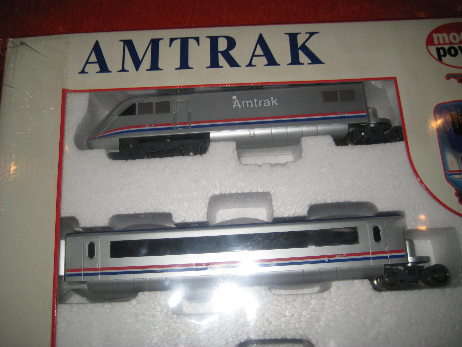 MODEL POWER # 2500 RBS AMTRAK ICE 3 PIECE TRAIN SET....HO GAUGE...BRAND ...