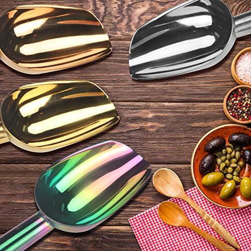 MaudCara® Metal Ice Scoop for Freezer3 OZ Small Ice Scooper Kitchen ...