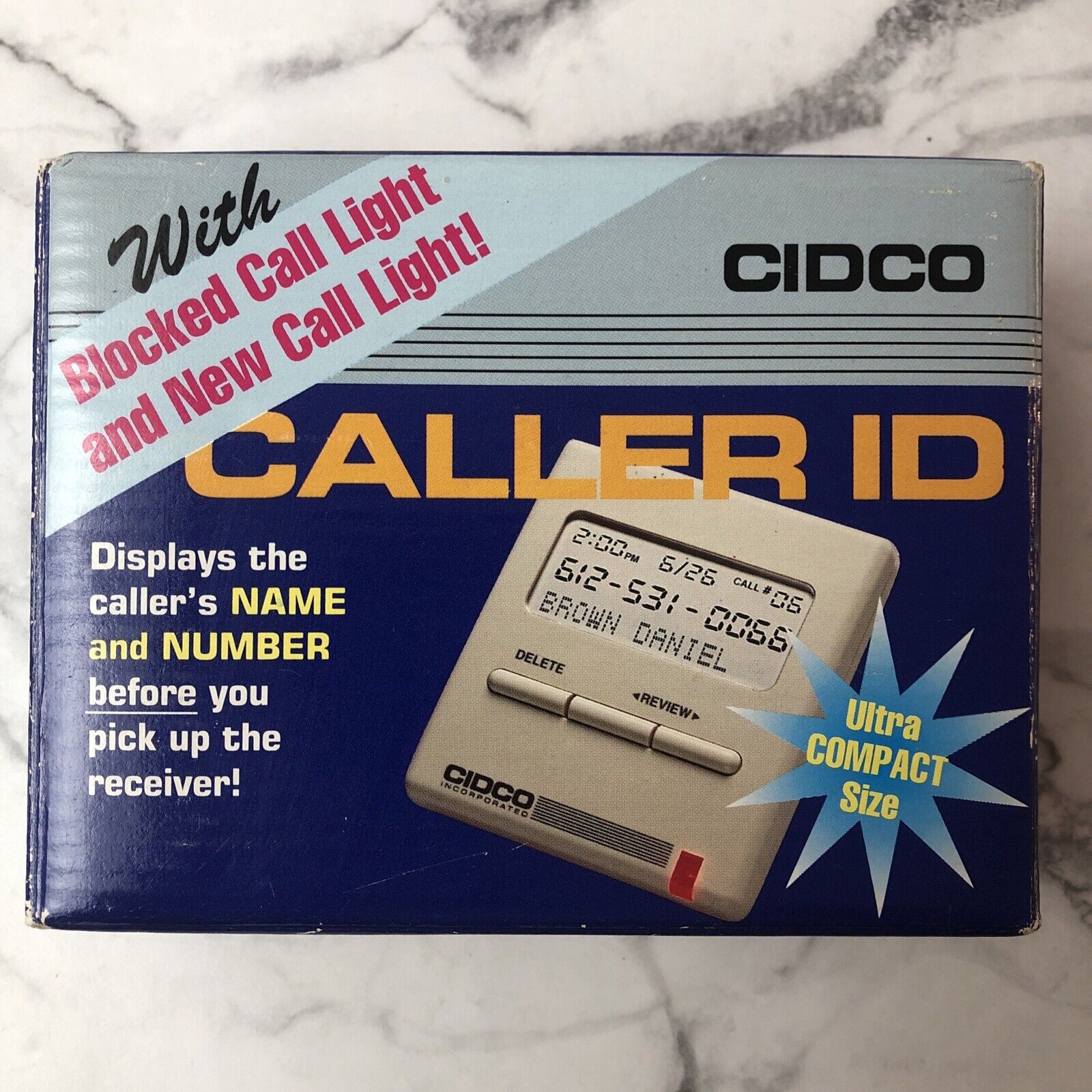 CIDCO Caller ID Displays Name & Number Ultra Compact Call Light JA-25/ ...