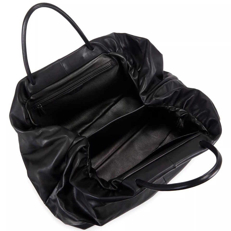 THE ROW Elio Bourse Bag in Black Leather | eBay