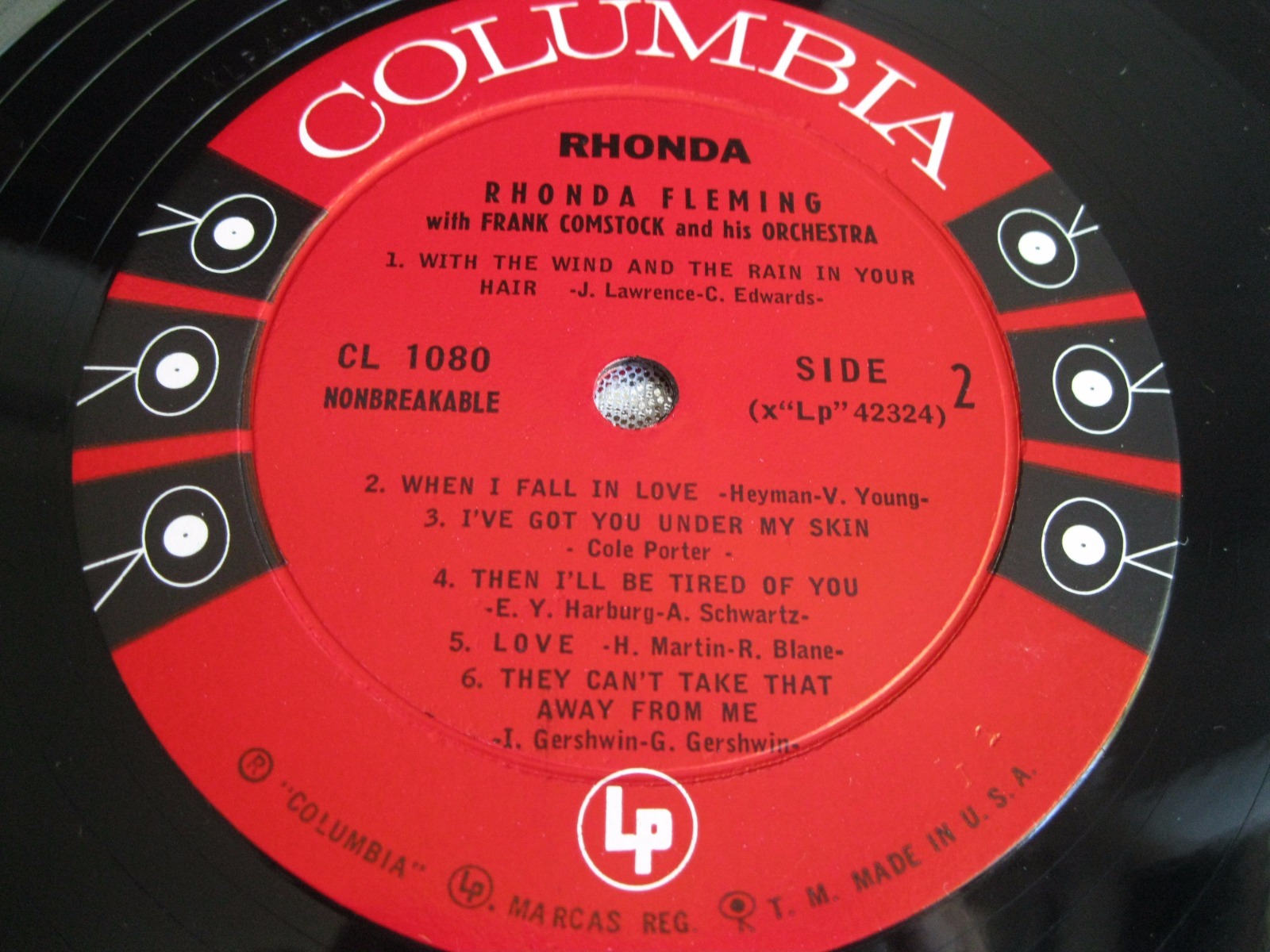 NM- Female Vocal Cheesecake LP : Rhonda Fleming ~ Rhonda ~ Columbia CL ...