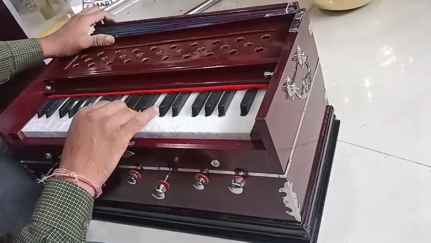Harmonium 7 Stopper Multi Bellows 39 Buttons 440Hz Long Support Sound ...