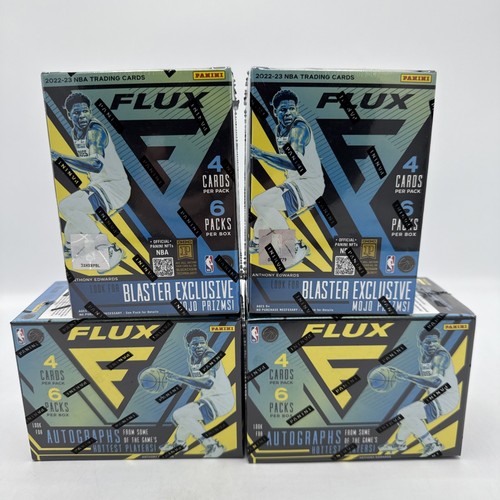 4X 2022-23 Panini Flux NBA Basketball Factory Sealed Blaster Box 24 ...