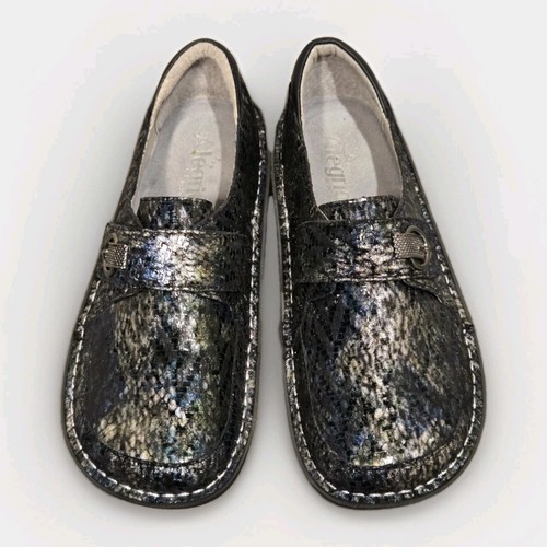 Alegria Womens Comfort Clogs Nurse Shoes Meteorite Metallic sz 37 Slip ...
