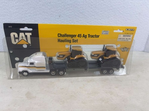 ERTL CAT CATERPILLAR CHALLENGER 45 AG TRACTOR HAULING SEMI SET 1/64 NEW ...