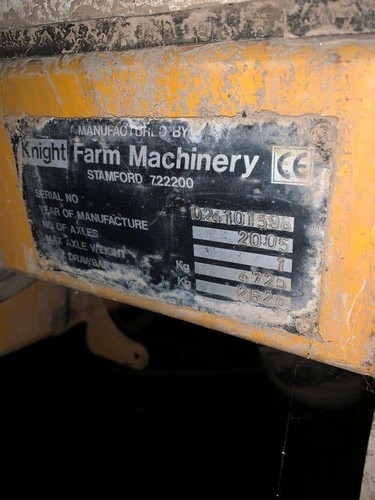 KNIGHT EU 24 Metre, 4,000 Litre Trailed Tracking Sprayer | eBay UK