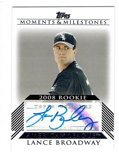 Lance Broadway 2008 Topps Moments and Milestones Rookie Autographs #LB ...