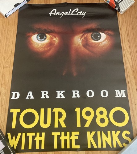 ANGEL CITY Darkroom 1980 Tour poster THE Kinks 80's POP ROCK SUPER RARE ...