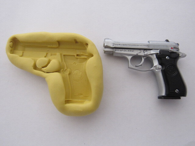 Pistol Gun Silicone Push Mold Food Safe Cake Decoration Candy Cupcake ...